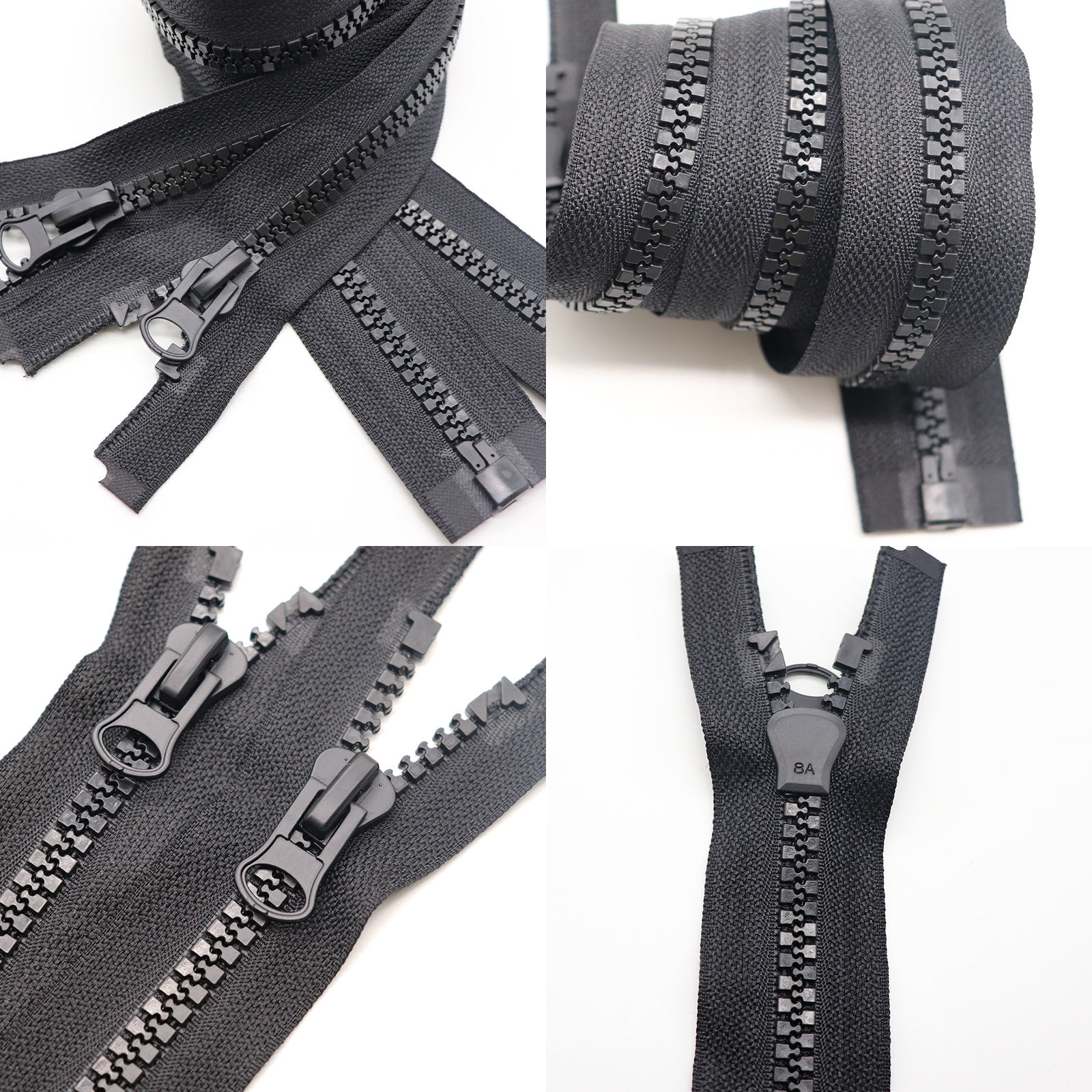 Big teeth large plastic zipper for garments