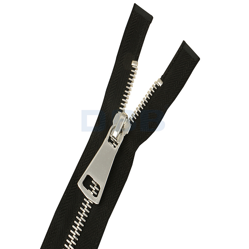 Customized size two way separator zipper for clothes