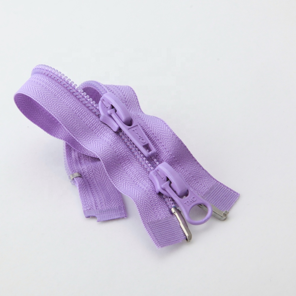 For jackets custom two way zipper