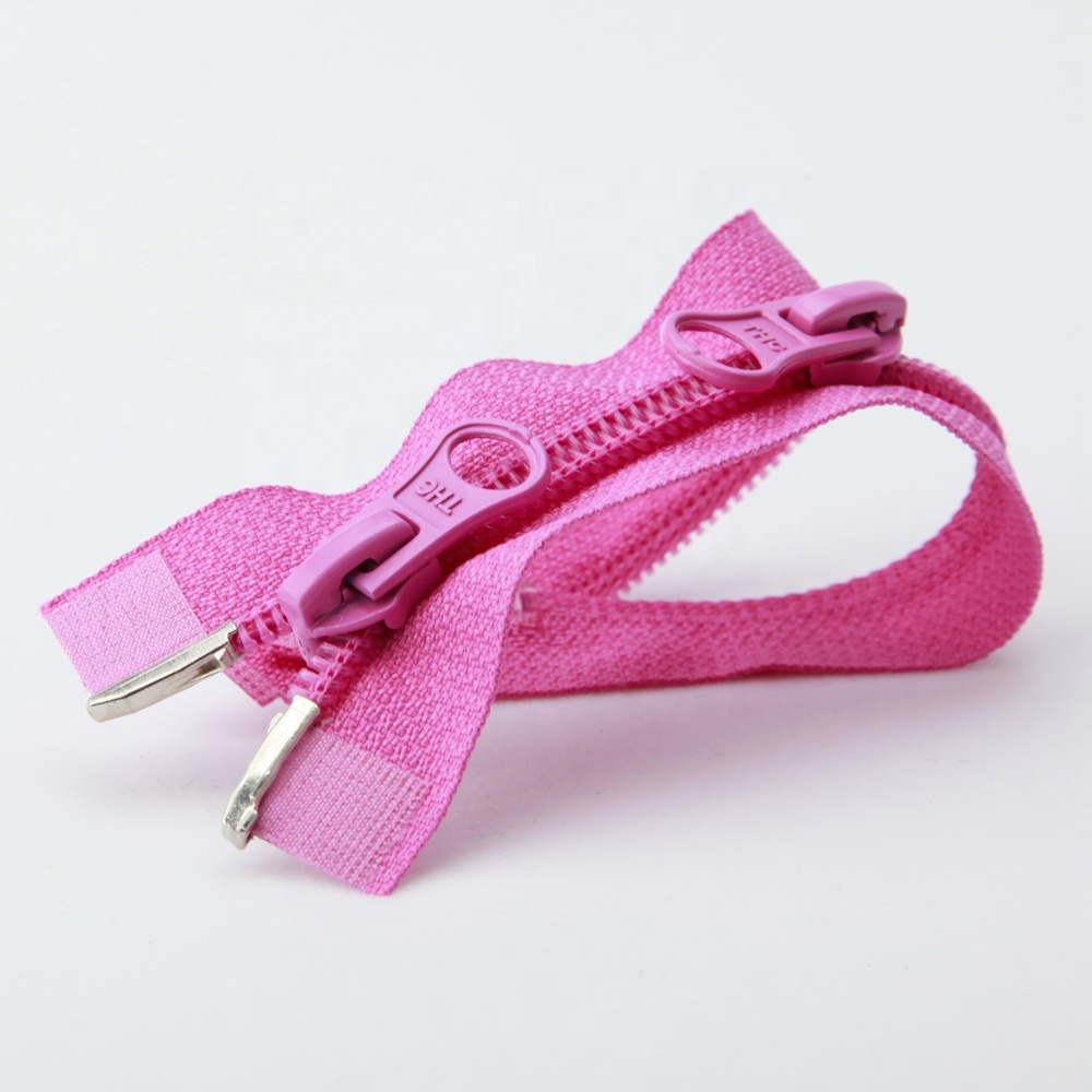 For jackets custom two way zipper